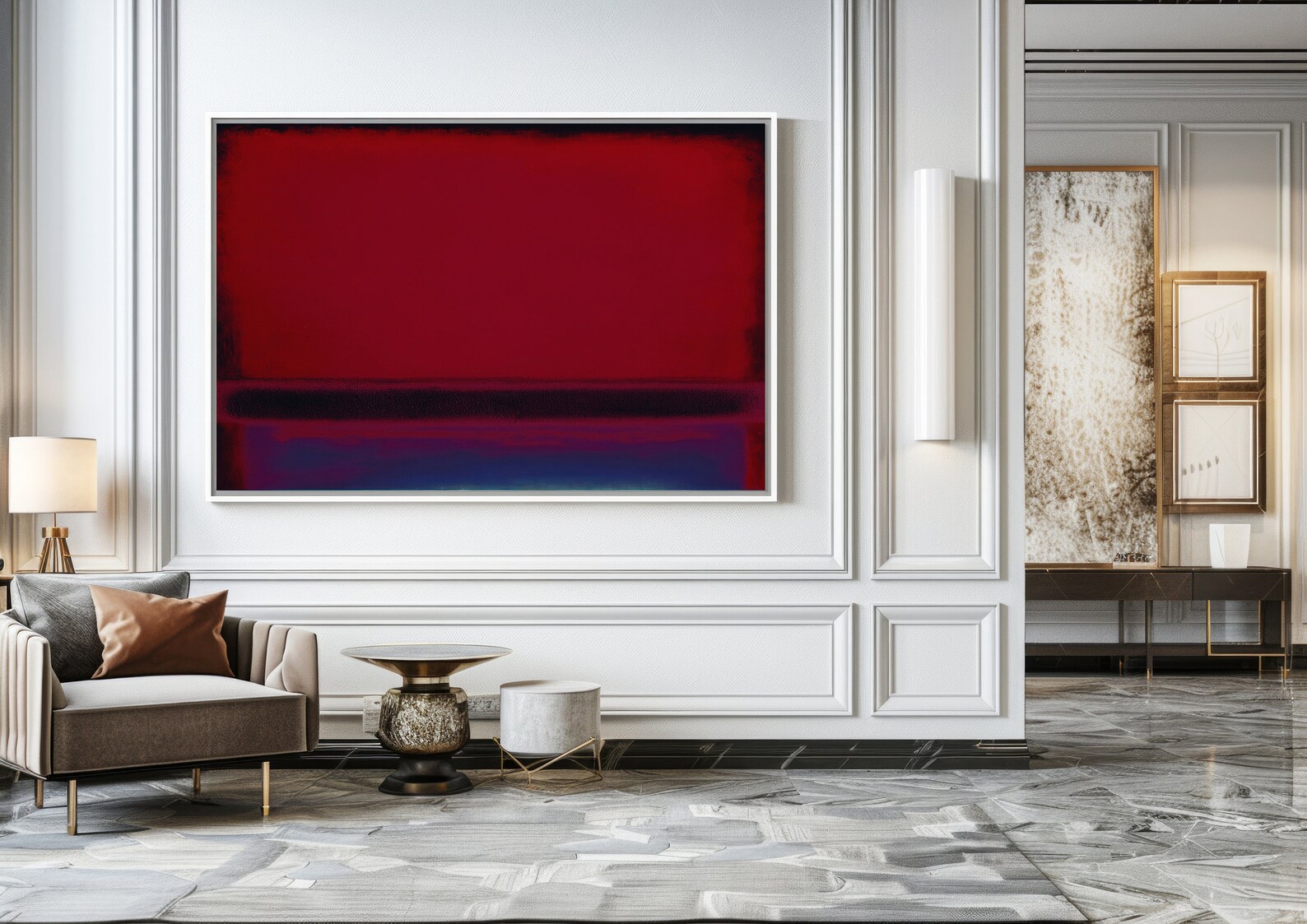 Rothko Horizontal Original Painting Large Canvas Modern Painting Wall ...