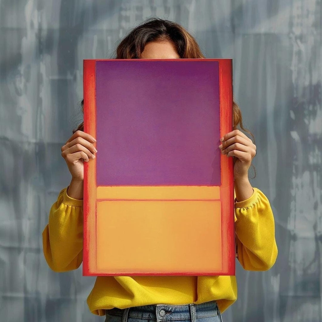 Rothko Original Abstract Painting Large Vertical Poster Modern Print ...