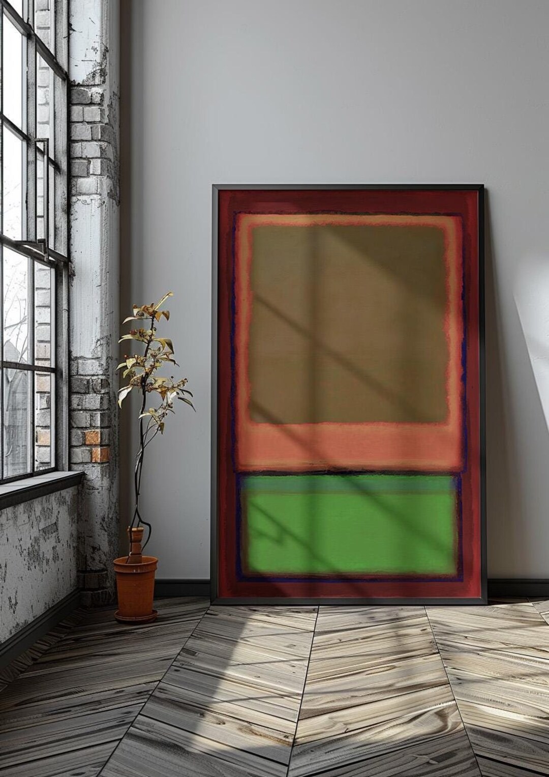 Rothko Original Abstract Painting Large Vertical Poster Modern Print ...