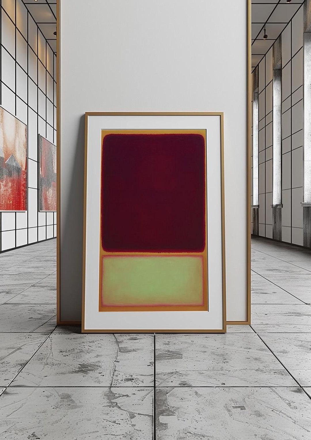 Rothko Style Color Field Print: Modern Abstract Art - Etsy