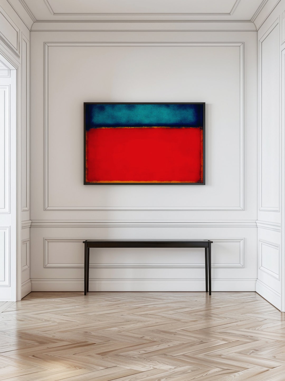 Abstract Canvas Art Color Block Painting Style Modern Abstraction ...