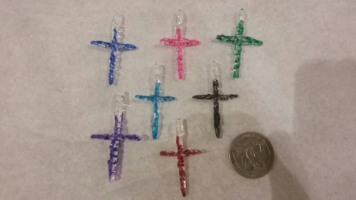 Lace Cross Necklace - Etsy
