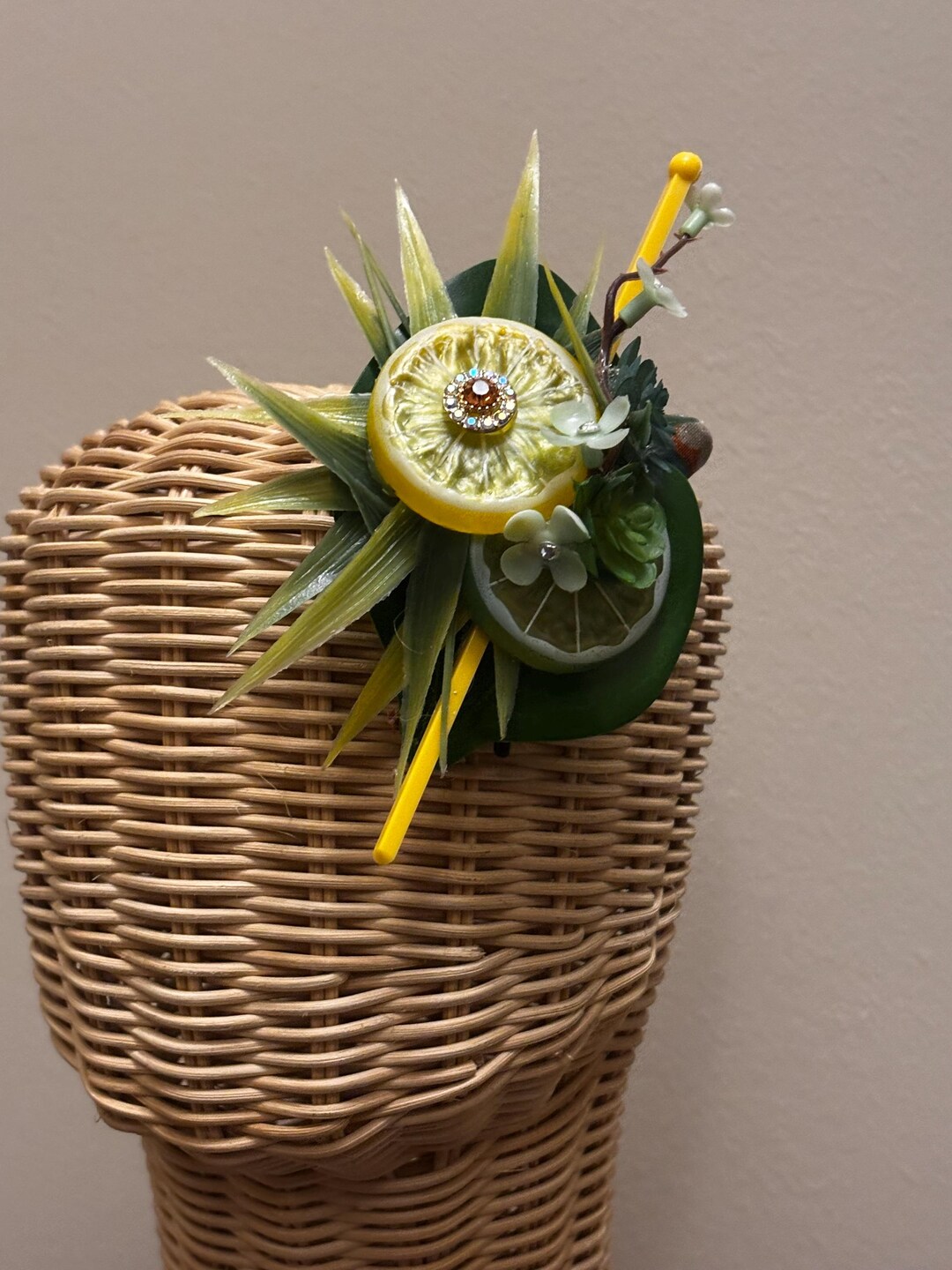 Yellow Submarine Swizzle Stick Hair Accessory/hair Fascinator/pin up ...