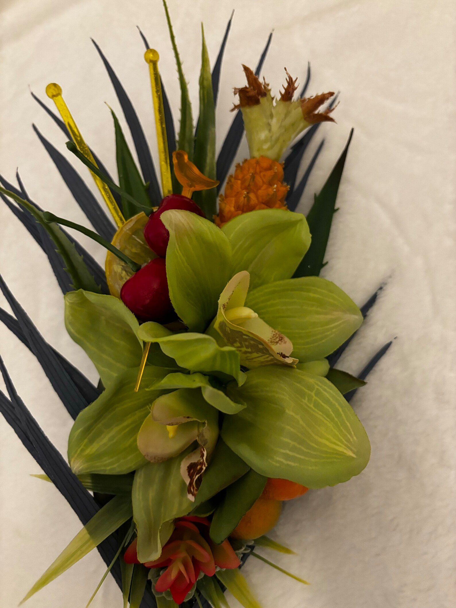 Linda's Large Tiki Orchids Hair Flower/rockabilly/pin-up/bridal/tiki ...