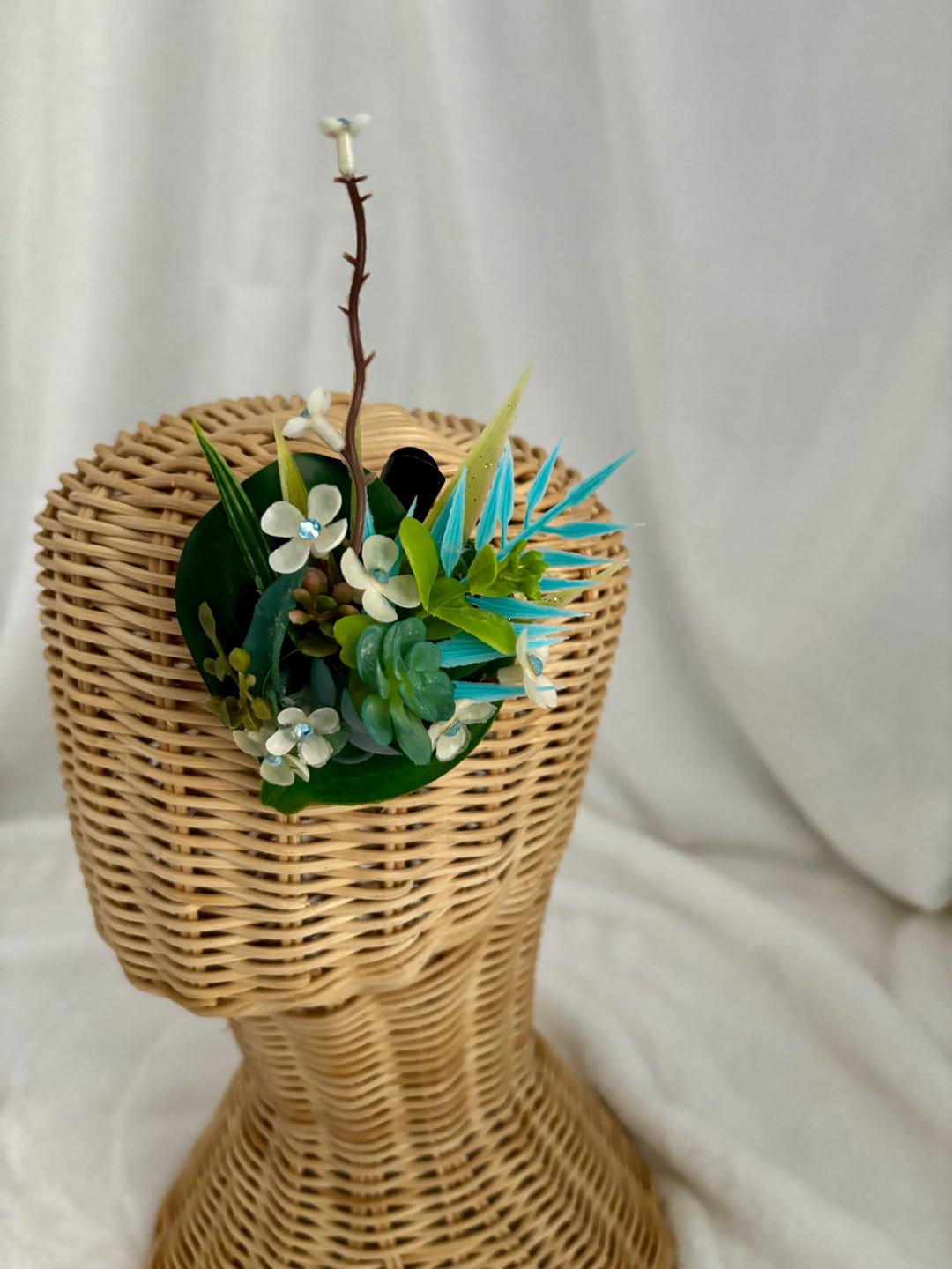 Midges Succulents Tiki O Hair Flower/rockabilly/pin-up/bridal/tiki - Etsy