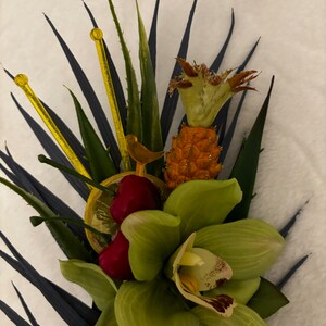 Linda's Large Tiki Orchids Hair Flower/rockabilly/pin-up/bridal/tiki ...
