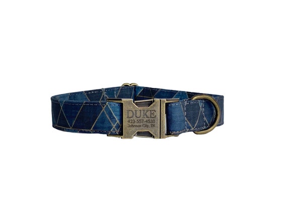 Boy Dog Collar Custom Dog Collar Engraved Buckle Dog Collar - Etsy