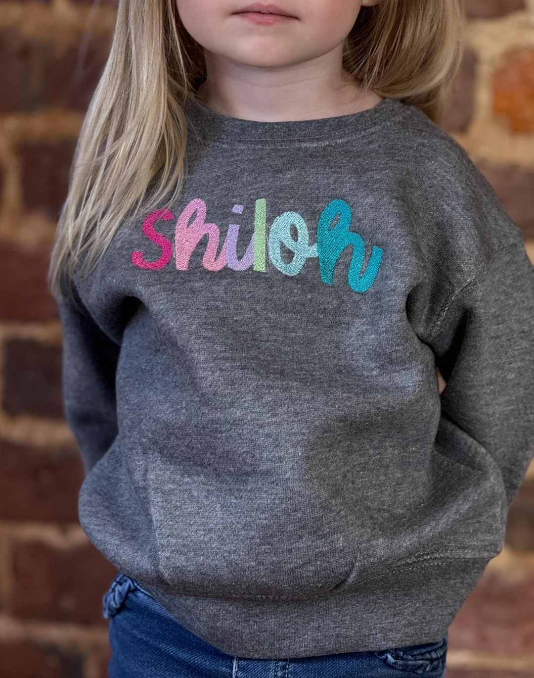 Personalized Kids Sweatshirt, Monogrammed Kids Sweatshirt, Girls Custom ...