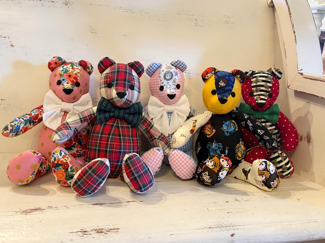 Handmade Memory Bears, Memorial Bears Made With Apparel, Bereavment ...