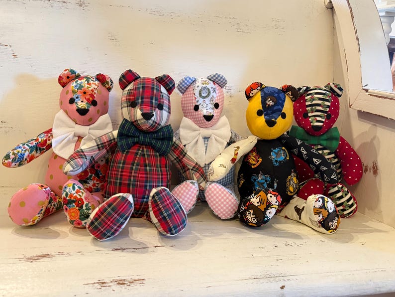 Handmade Memory Bears, Memorial Bears Made With Apparel, Bereavment ...