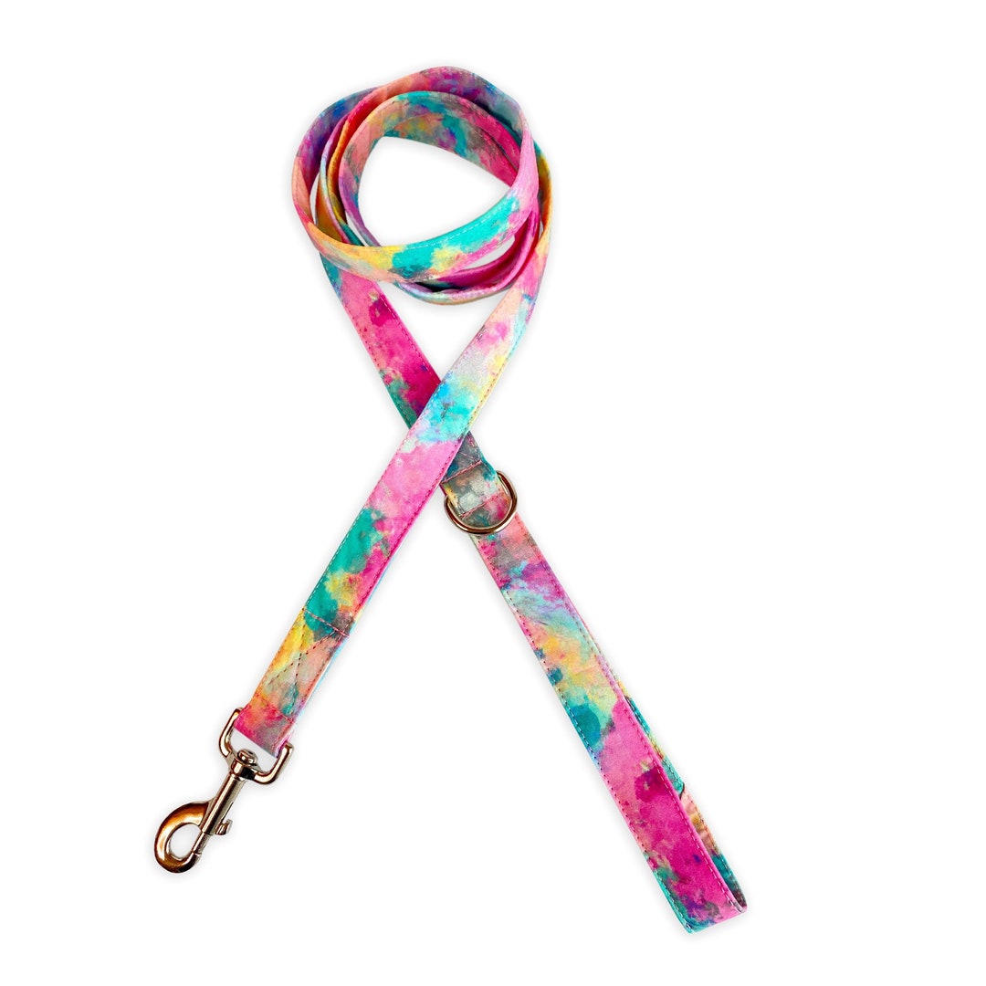 Tie Dye Print Leash, Cheetah Leash 5 Foot Leash, Plaid Dog Leash, 5 ...