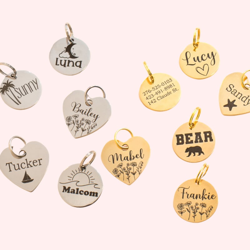 Heart Dog Tag - Etsy