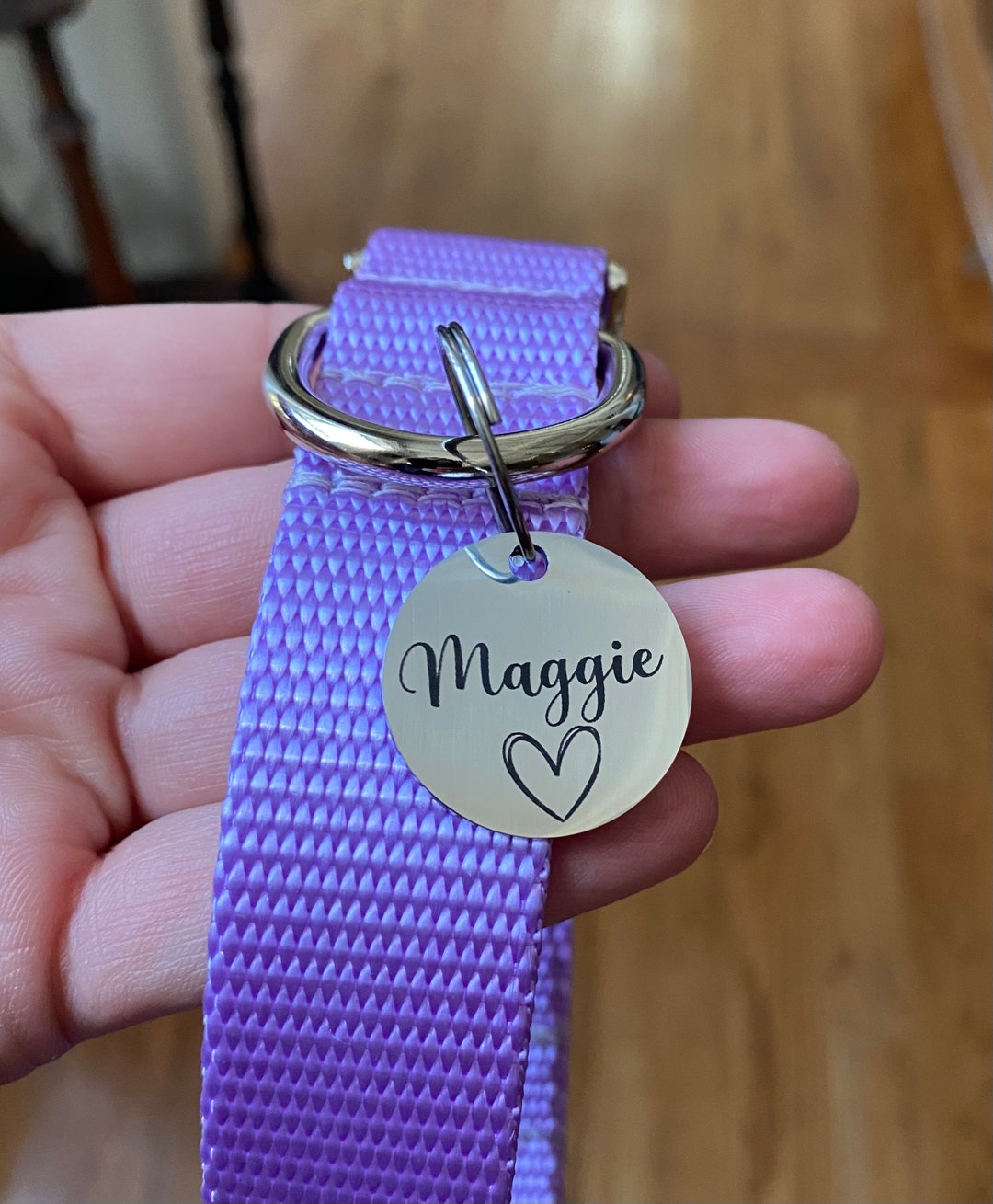 1 Stainless Steel Dog ID Tag, Stainless Dog Tag, Personalized Dog Tag ...