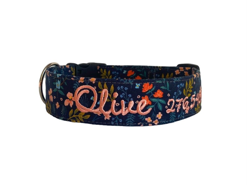 Personalized Dog Collar by Duke & Fox, Custom Embroidered and Engraved ...