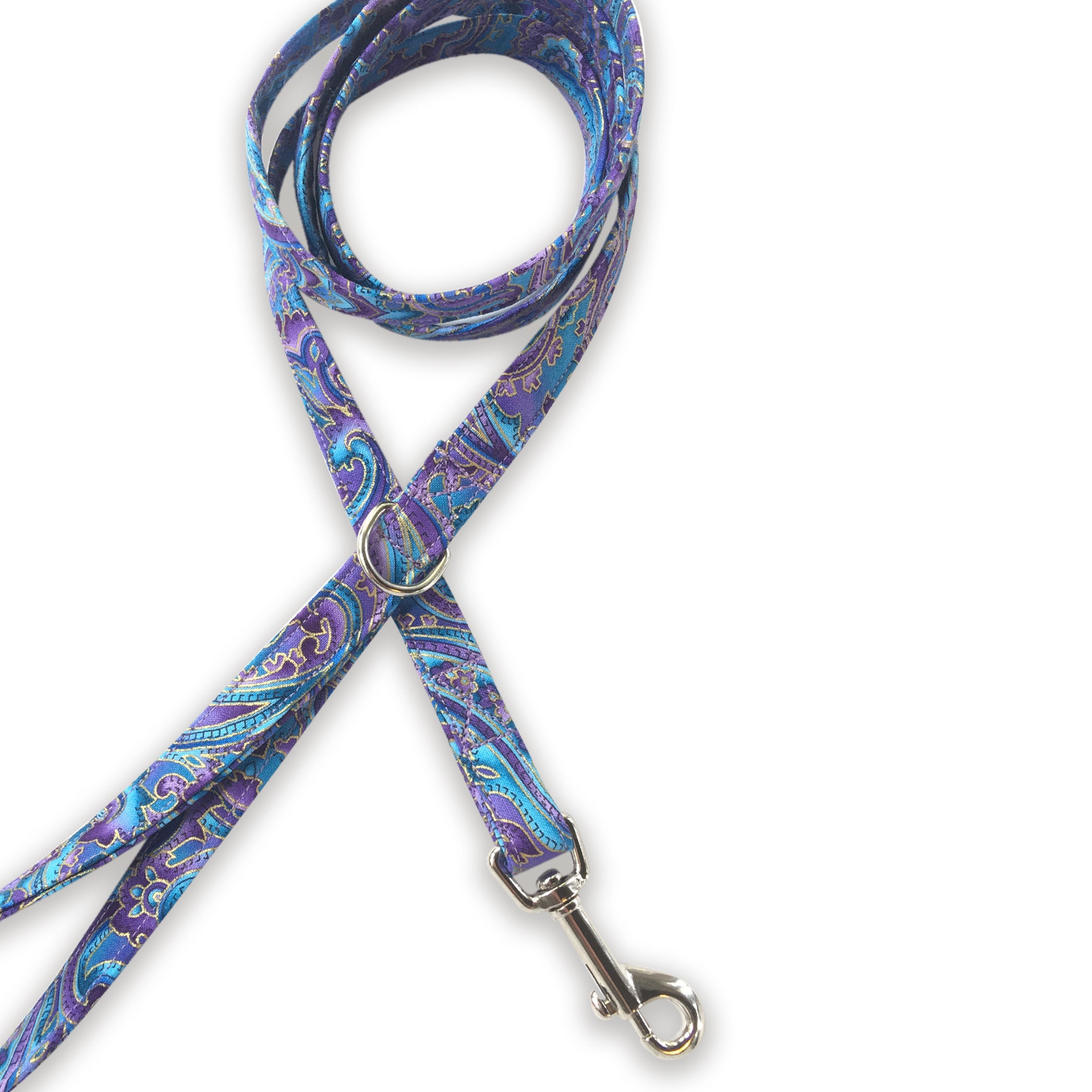 Paisley 5 Foot Leash Purple Dog Leash 5 Foot Leash 4 Foot - Etsy