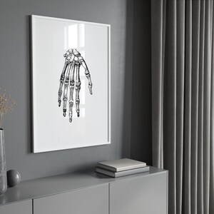 Hand Anatomy Poster, Medical Decor, Anatomical Wall Art, Med School ...