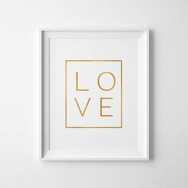 Gold Poster - Etsy