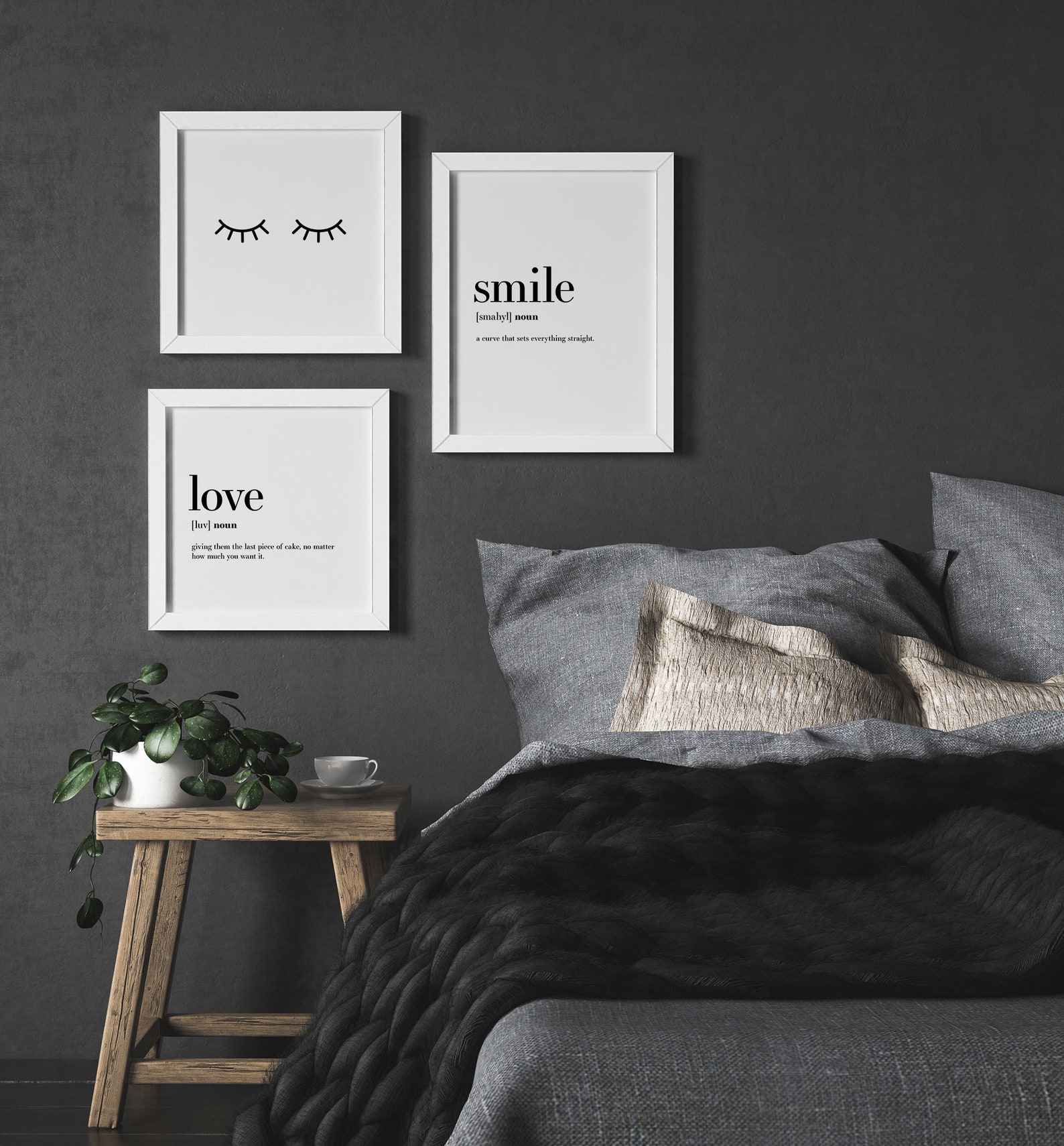 Smile Print Smile Definition Poster Affiche Scandinave - Etsy