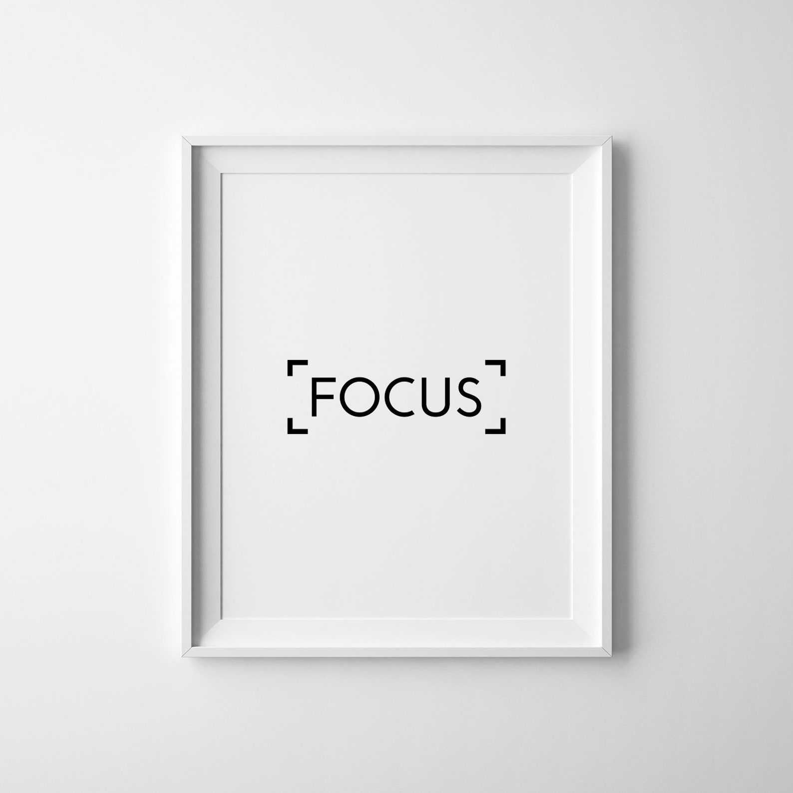 Motivational Print, Focus Wall Decor, Office Motivation Wall Art ...