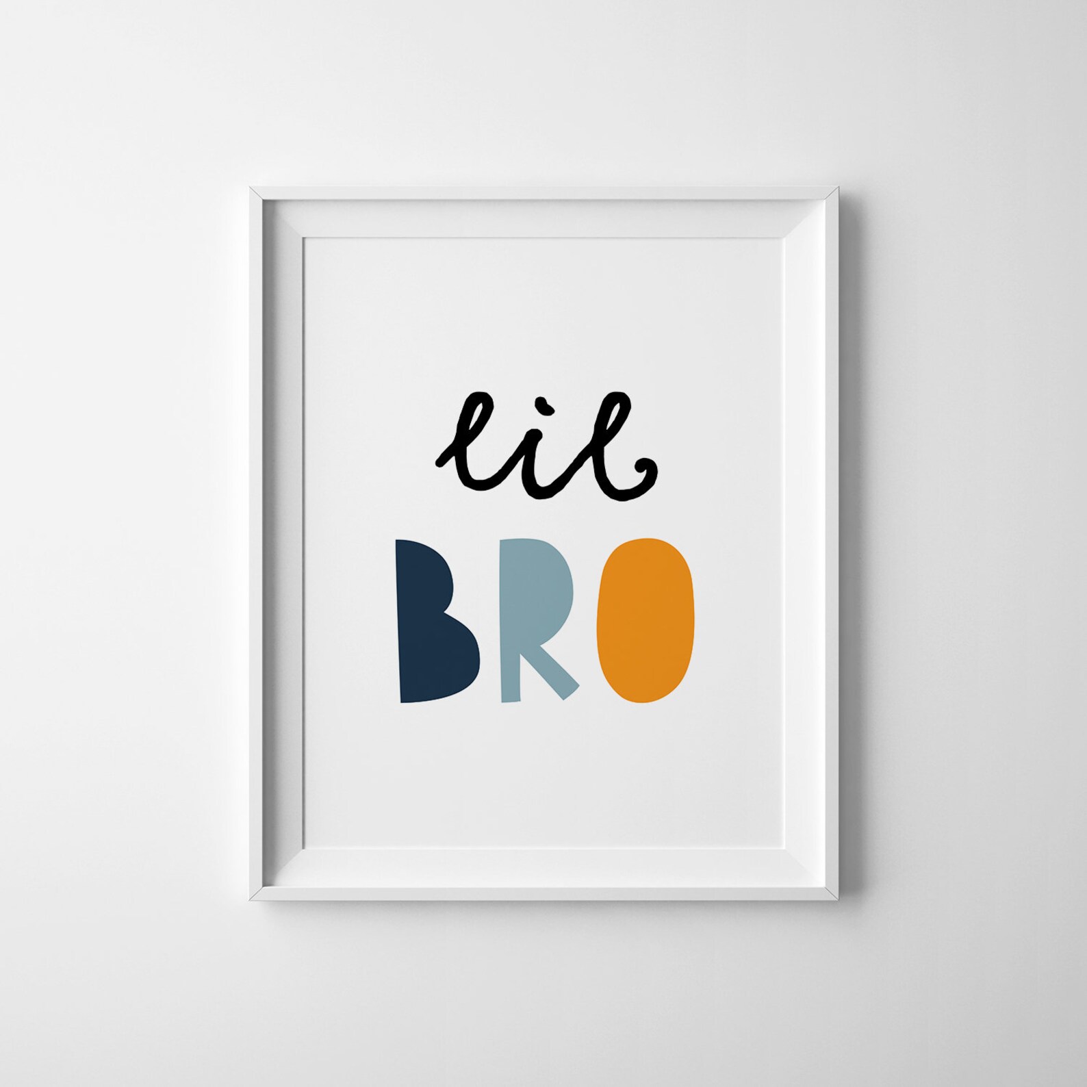 Set of 2 Downloadable Prints Lil Bro Big Sis Playroom Wall - Etsy