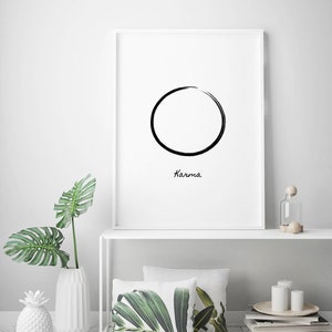 Karma Poster, Quote Wall Art, Yoga Print, Poster Scandinavian, 50x70 ...