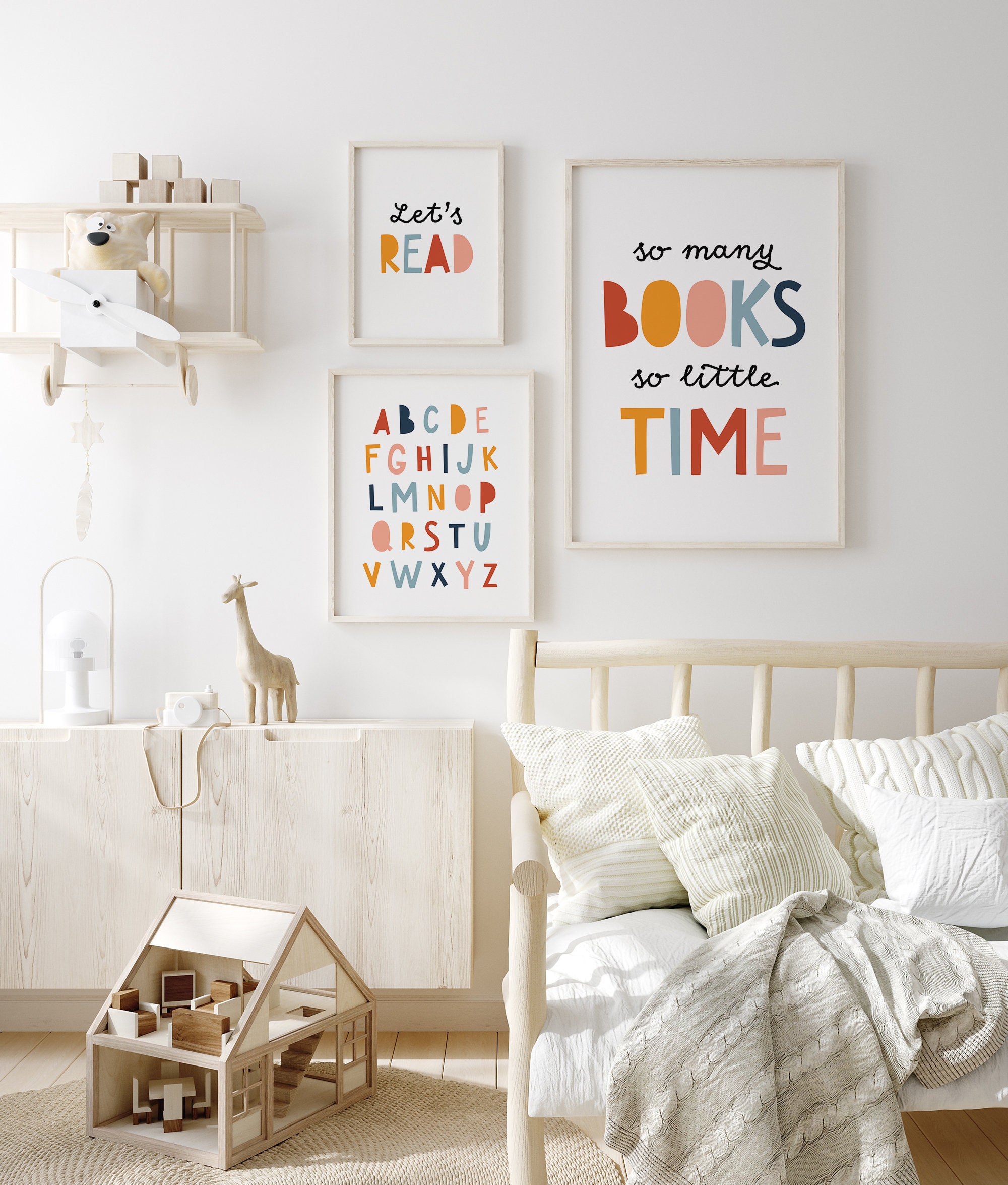 So Many Books, so Little Time, Read Wall Art, Reading Nook for Kids ...