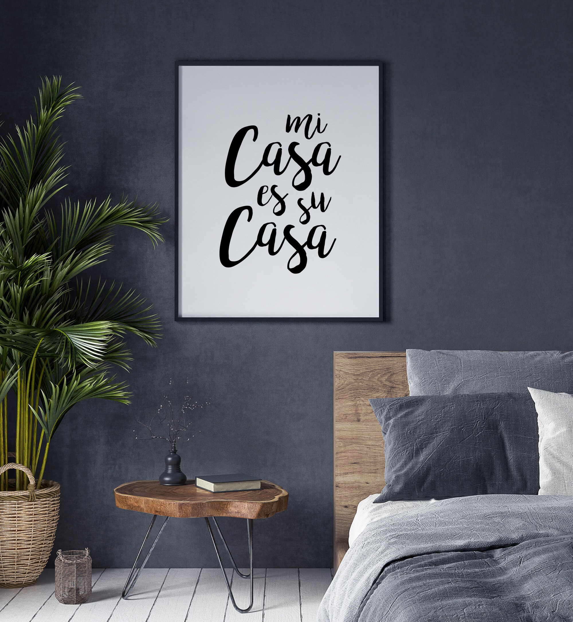 Mi Casa Es Su Casa Wall Art Spanish Quotes Welcome Sign | Etsy