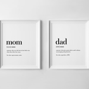 Mom Definition Sign, Funny Mom Gift, Instant Download, Printable Wall ...