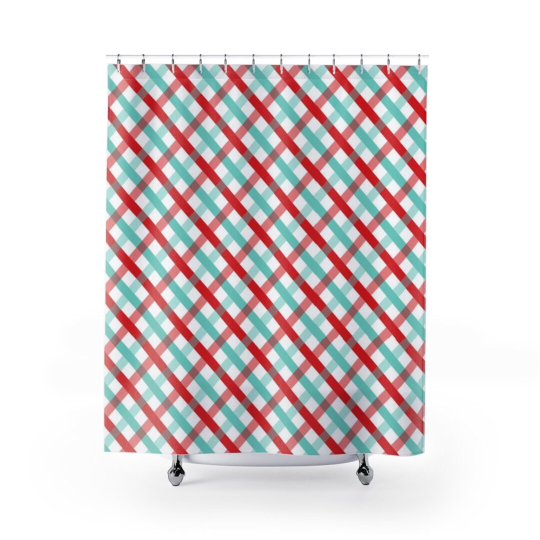 Peppermint Mocha Shower Curtain, Peppermint Shower Curtain, Christmas ...