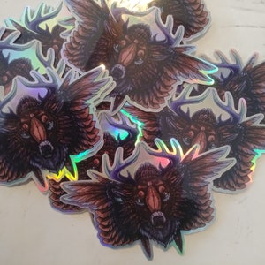 Peryton Holographic Sticker - Etsy
