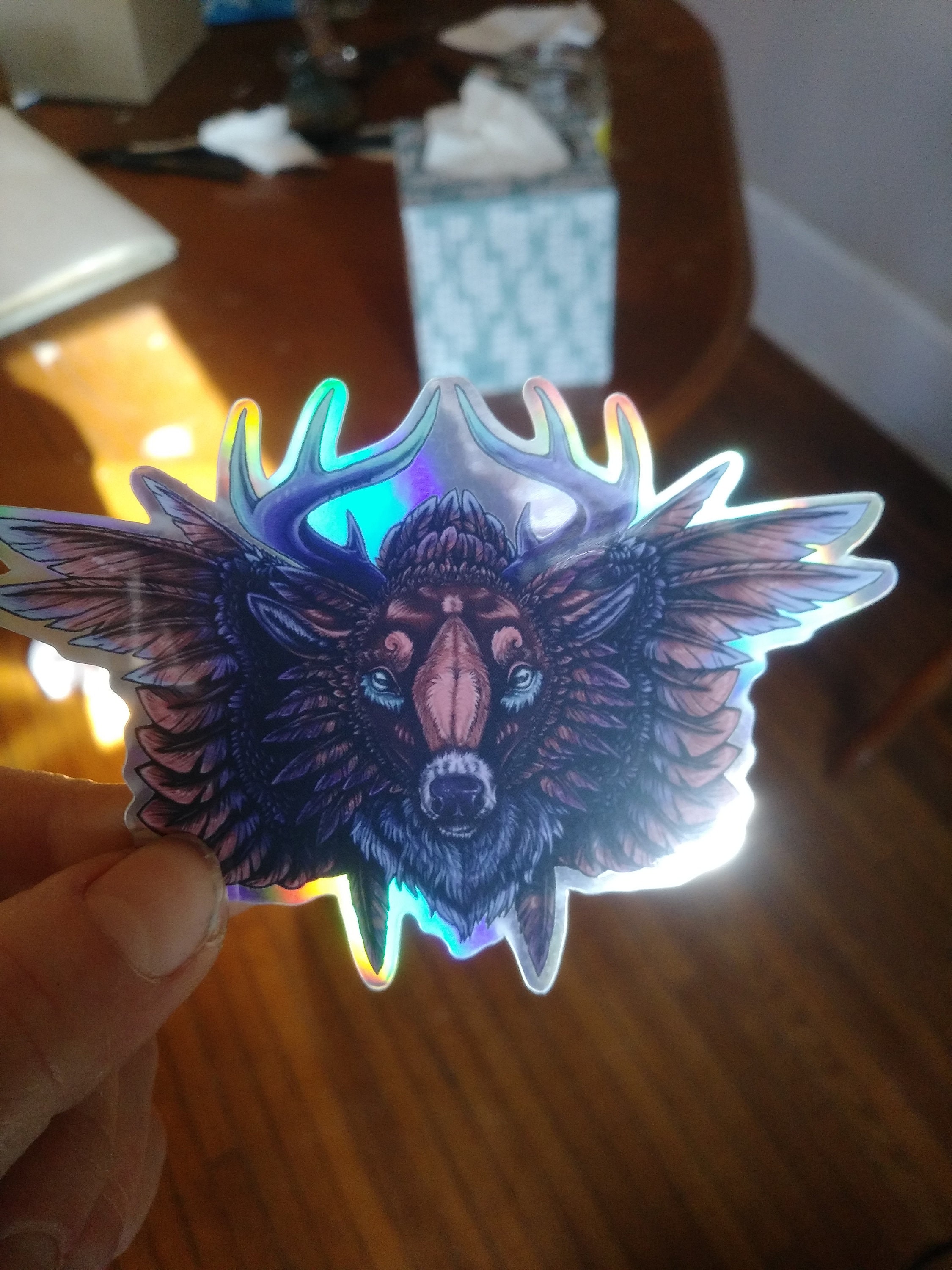 Peryton Holographic Sticker - Etsy