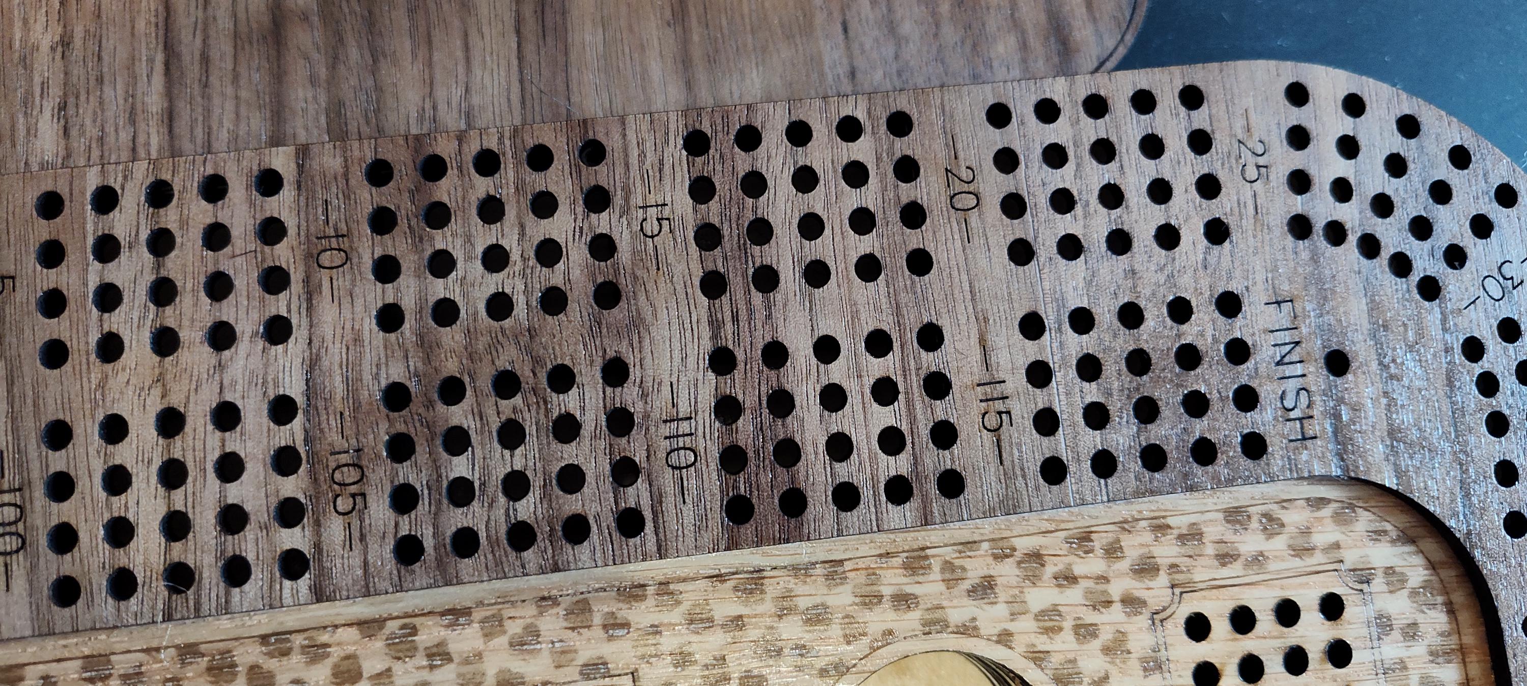 Custom Laser Engraved 4-player Cribbage Board - Quality Wood With Pegs ...