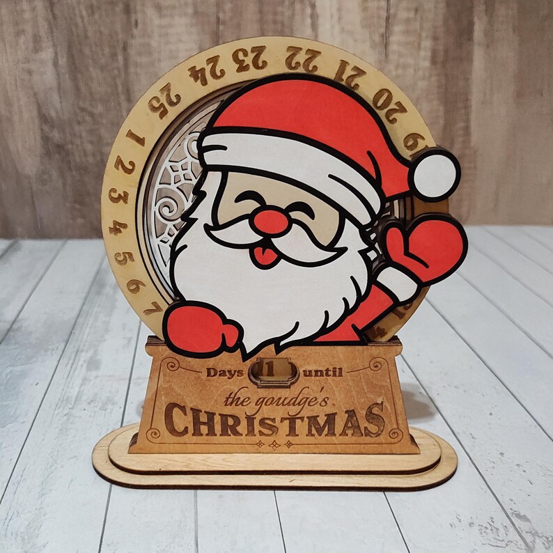 Personalized Snowman Countdown Calendar - 25 Days to Christmas - Laser ...