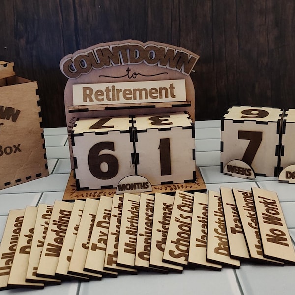 Countdown Blocks - Etsy