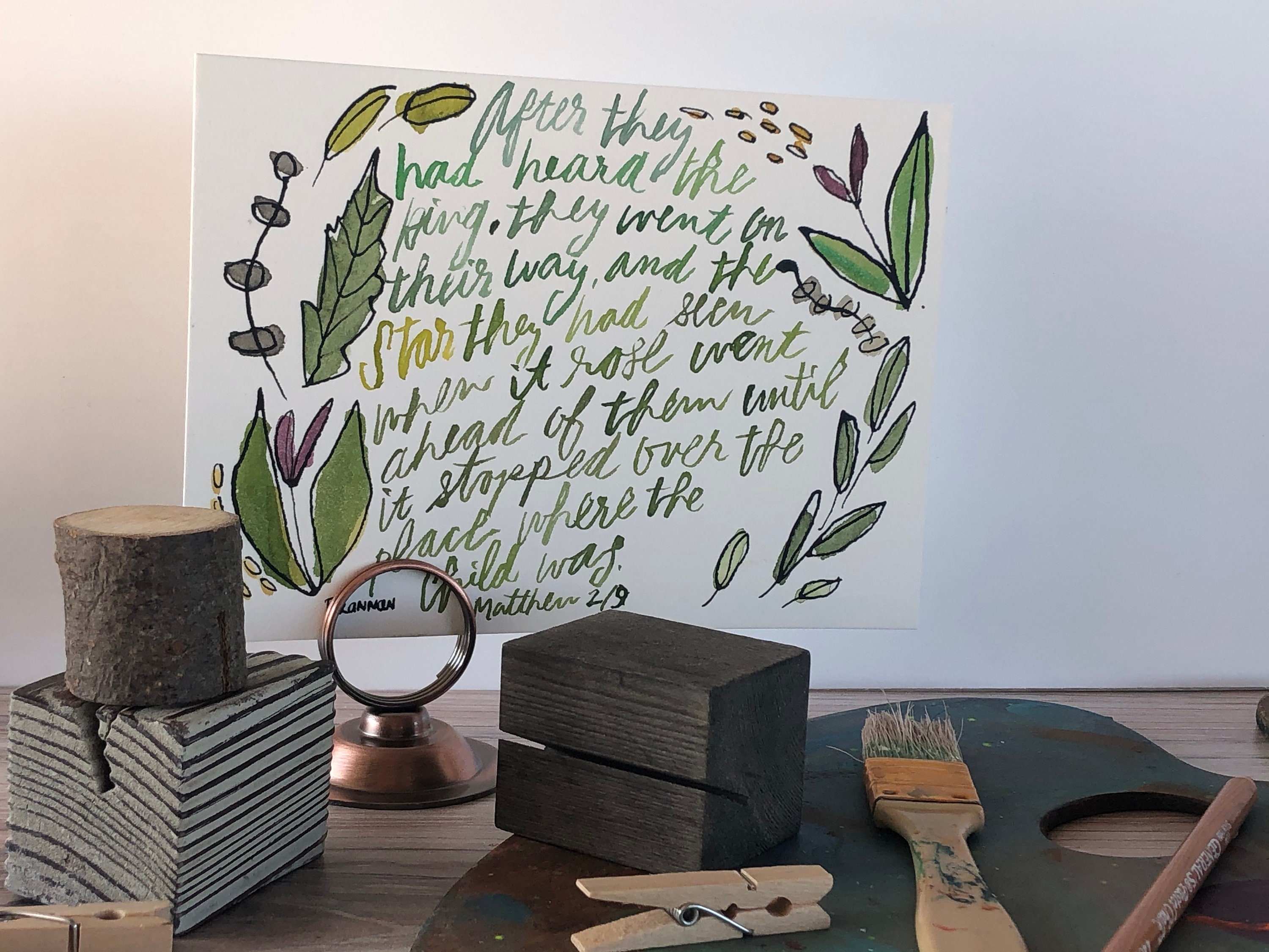 Scripture Advent Cards - Etsy