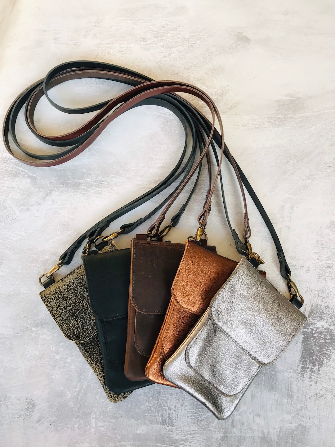 Leather Crossbody Smartphone Bag Iphone Travel Purse - Etsy
