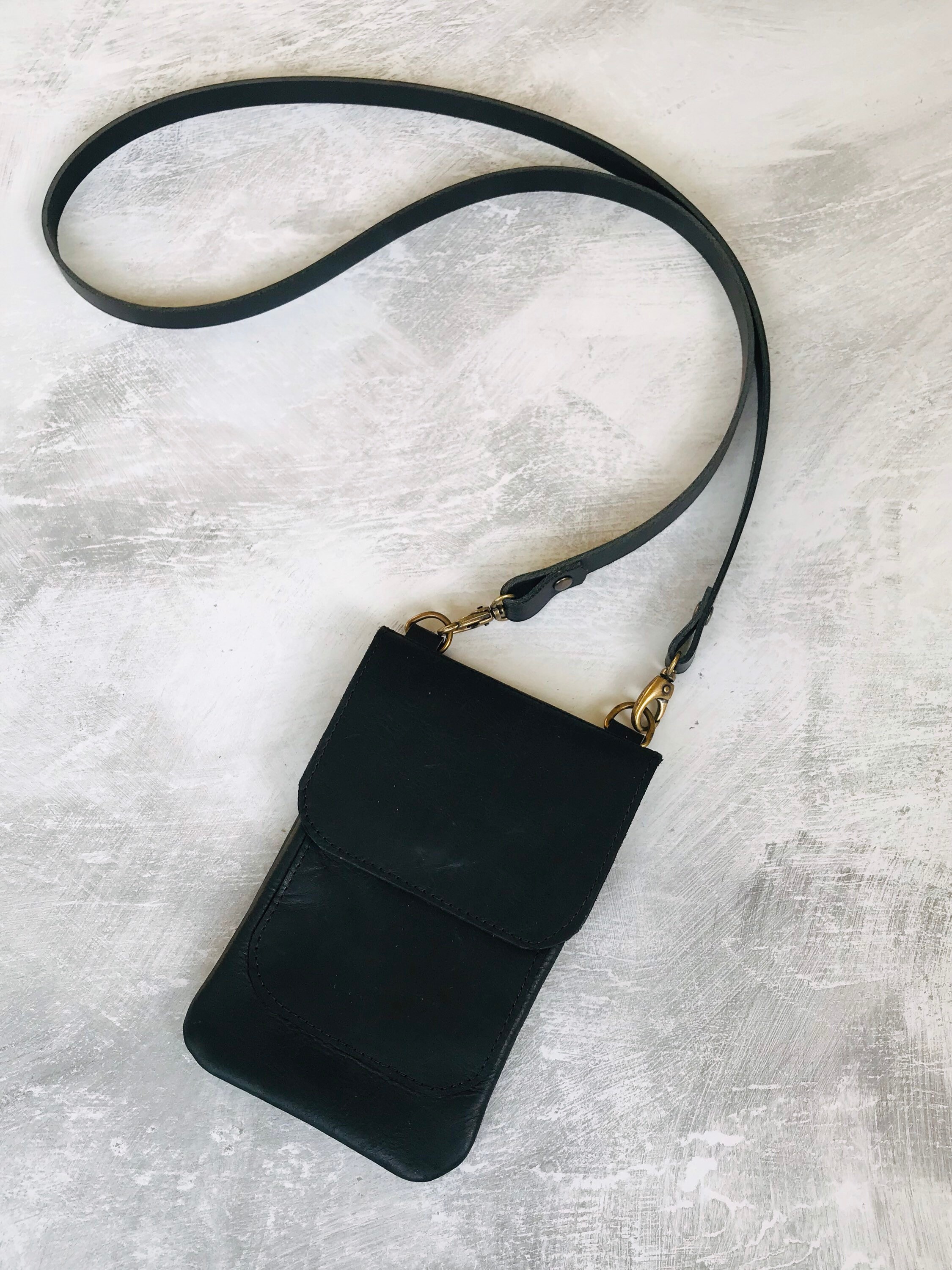 Leather Crossbody Smartphone Bag Iphone Travel Purse | Etsy