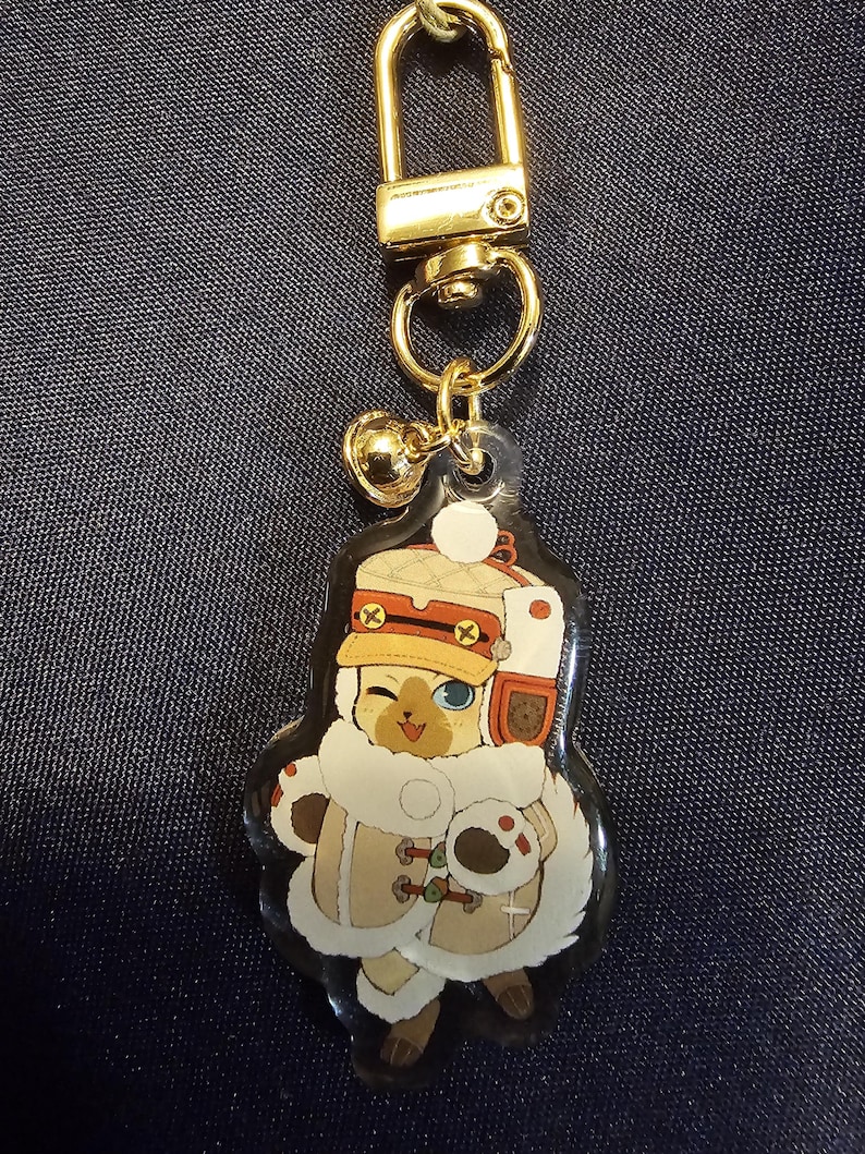 Monster Hunter Palico Keychain || 2" / 50.8mm Acrylic Charm - Etsy