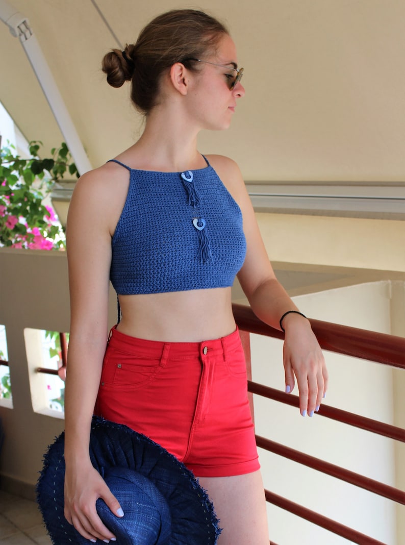 Boho Crochet Top Festival Style Top Crop Tops For Teens Crochet