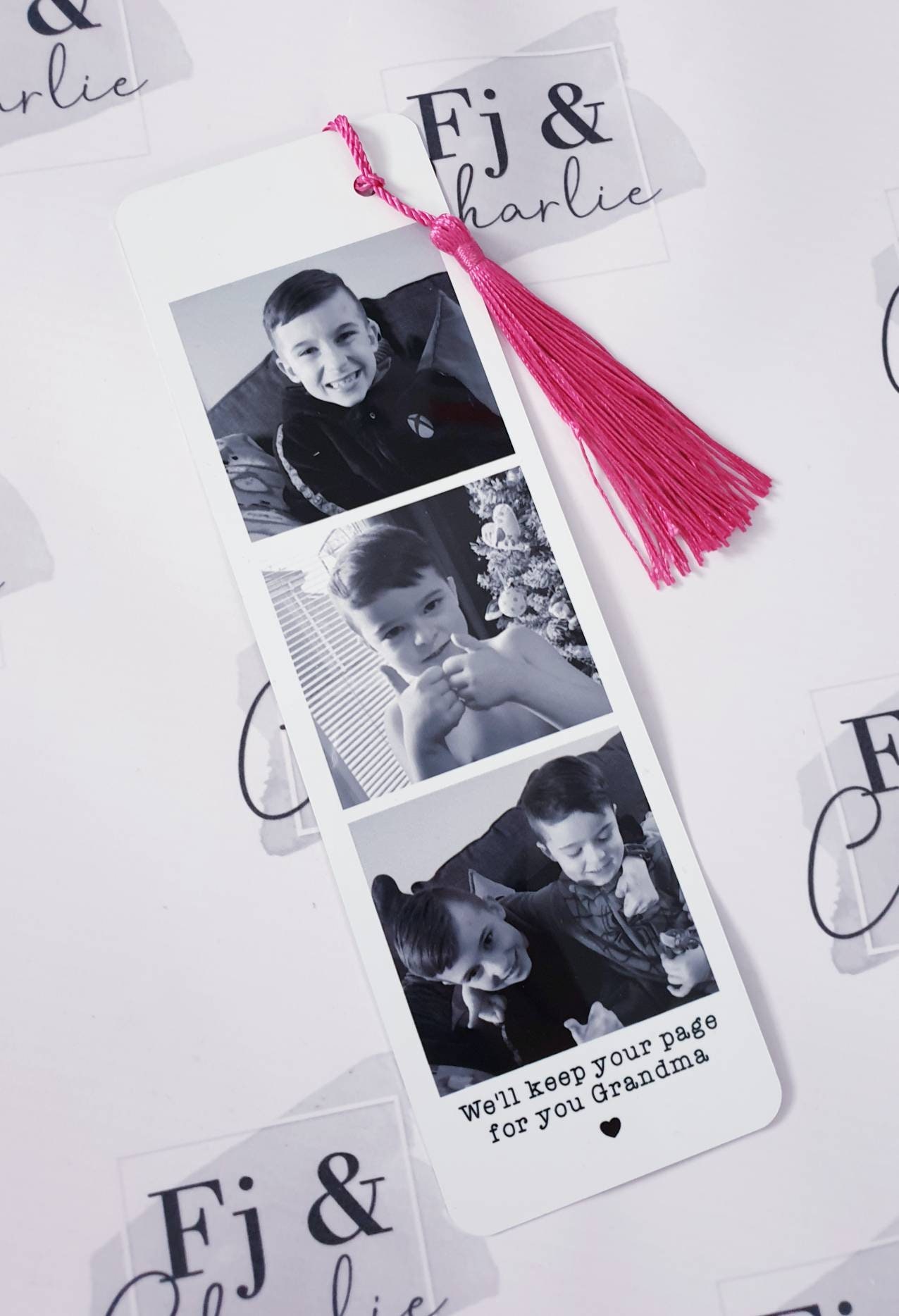 Personalised Metal Bookmark Photo Booth Bookmark Nana Gift | Etsy UK
