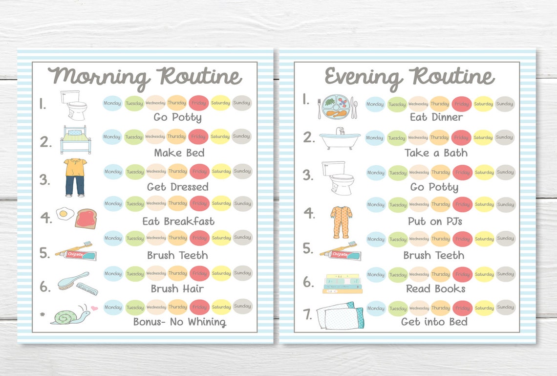 PRINTABLES WEEKLY 7 DAY Young Child/toddler Girls & Boys - Etsy