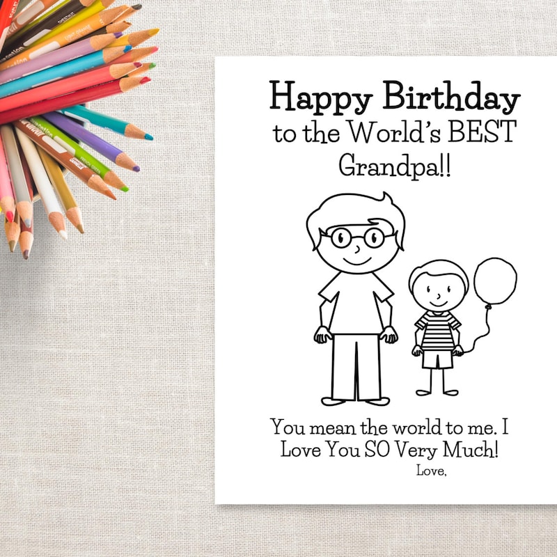 Grandpa Card - Etsy