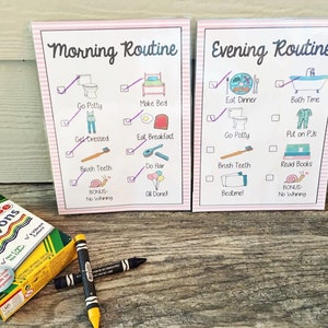 PRINTABLES DAILY Young Child/toddler Girls Chore Chart - Etsy