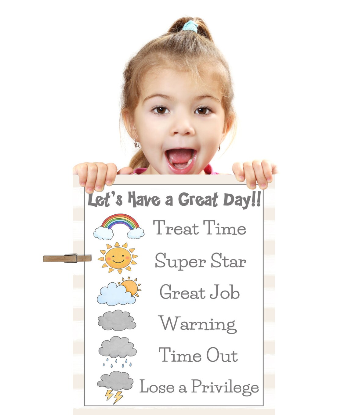 PRINTABLE NEUTRAL BEHAVIOR Chart Young Child/toddler - Etsy