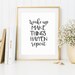 Wake up Make Things Happen Repeat // Southern Home Quote Print ...