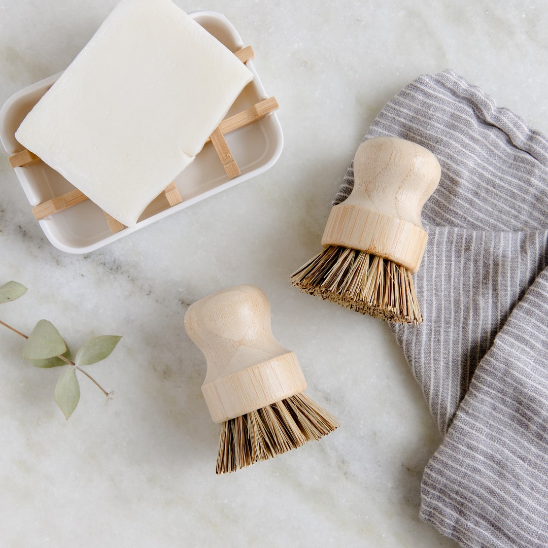 Bamboo Pot Scrubber Brush | 100% Plant-based, Eco Friendly, Zero Waste ...