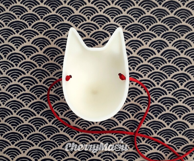 Kitsune Mask Shiro, Japanese Fox Mask for Blythe Dolls, Pullip, BJD - Etsy