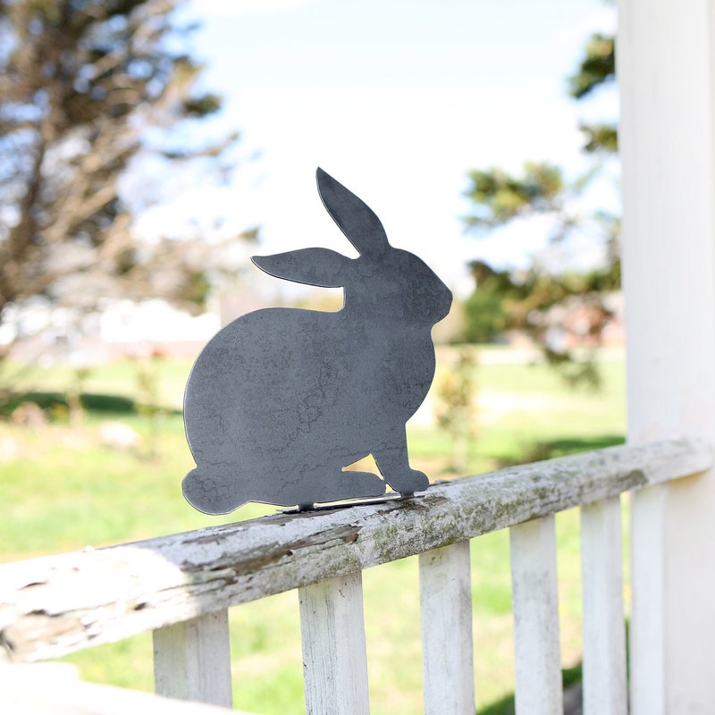 Rabbit Garden Statue - Etsy