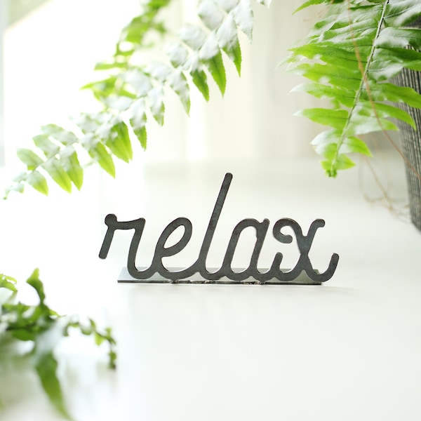 Relax Sign - Etsy