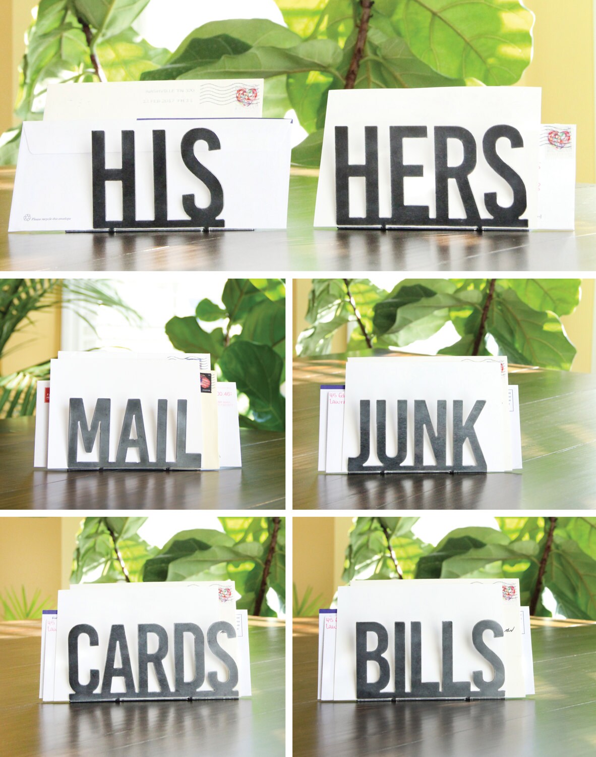 Bills Mail Holder Bills Entryway Organizer Work From Home - Etsy